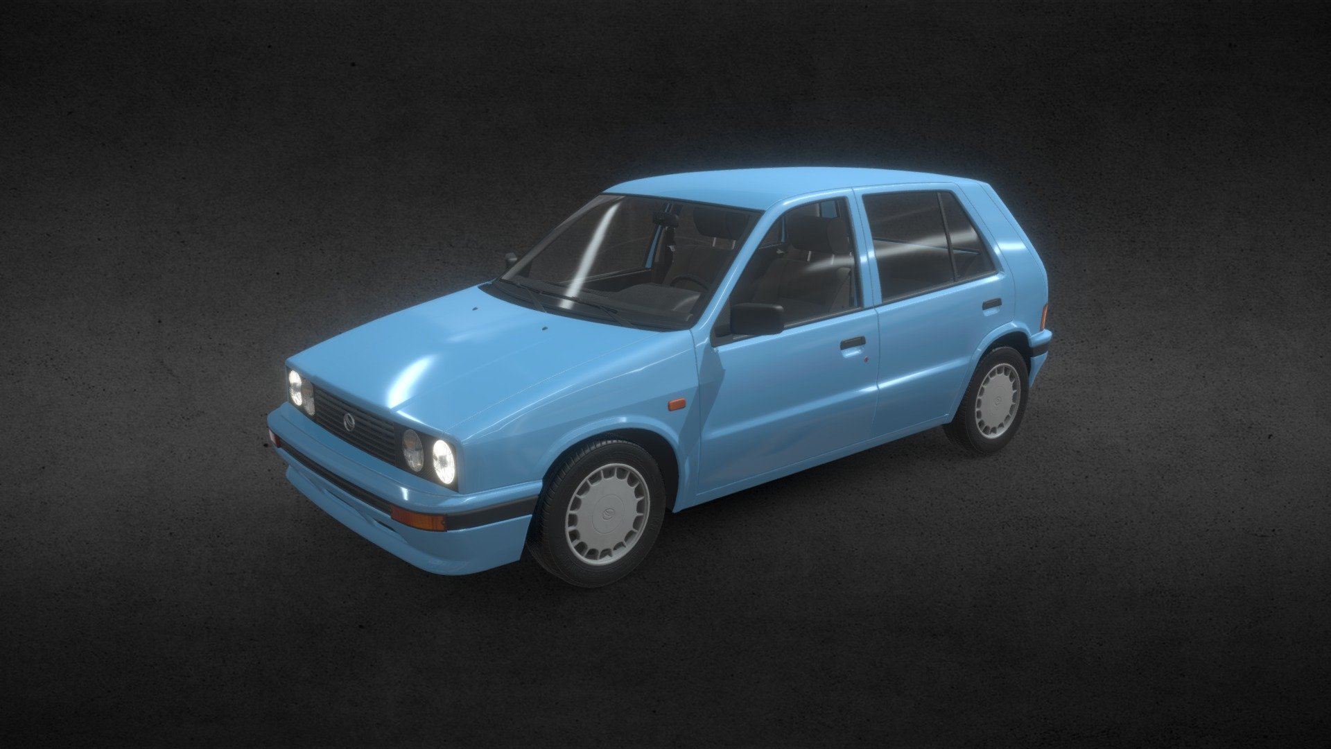 1980s Hatchback Car - 3D model by lyoshko [4f0dbe9] - Sketchfab