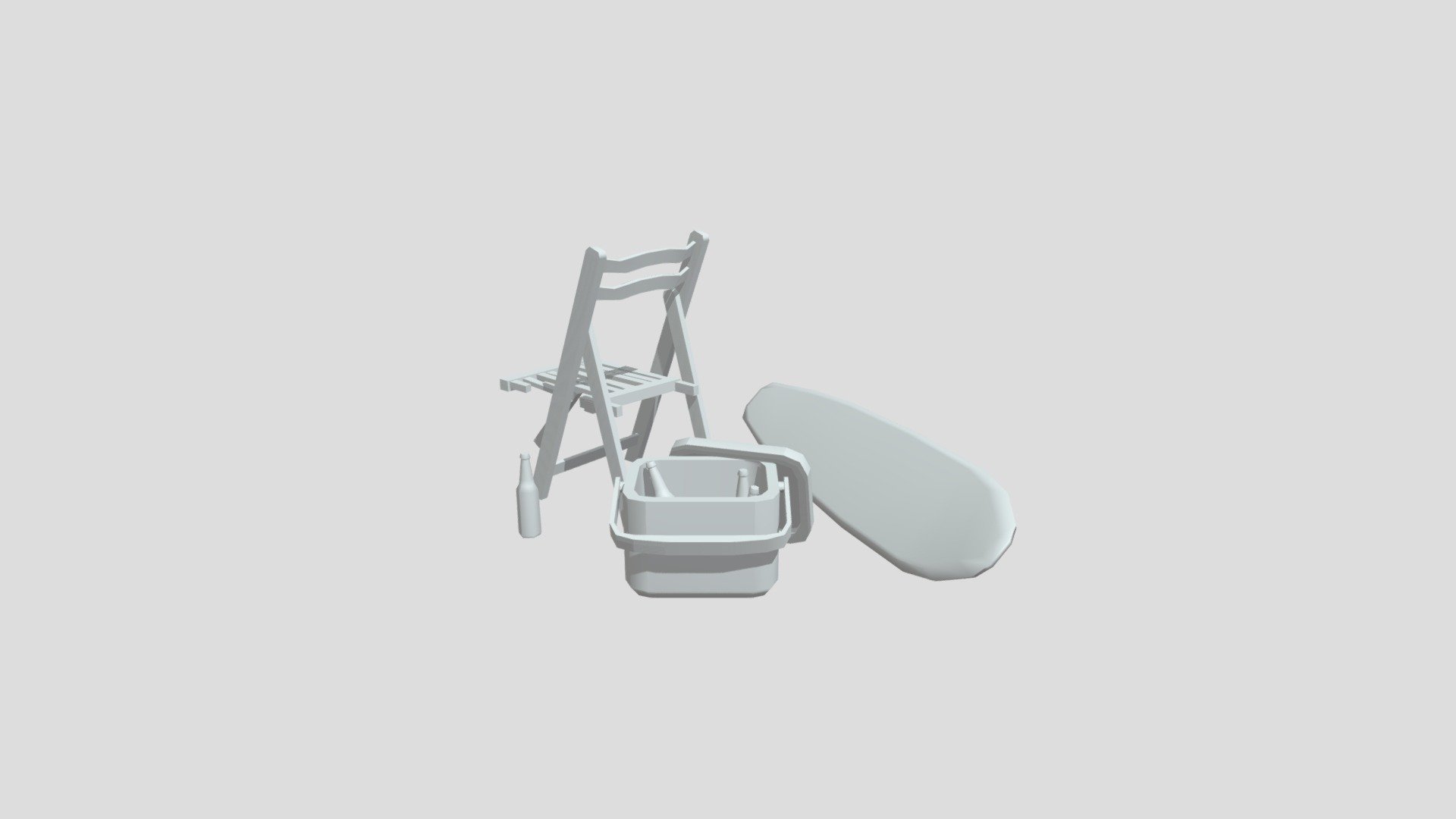 By the ocean - 3 simple props - 3D model by Katrina Engelharta ...