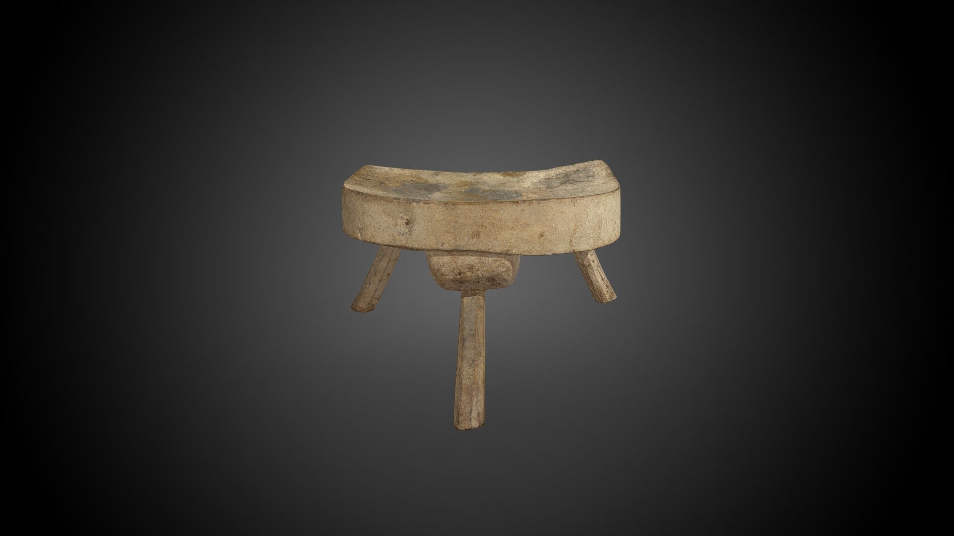 Three-legged Stool - 3D model by Museo Egizio (@Museoegizio) [4f10707 ...