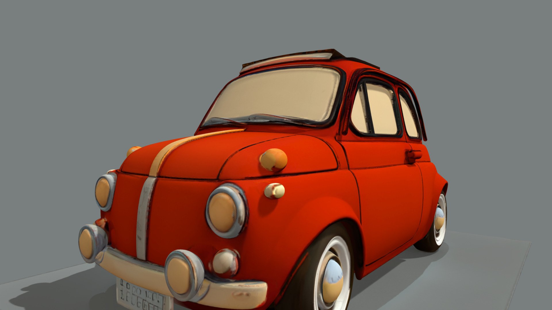 Mini Red Car – Compact City Ride - 3D model by ARTEL_3D [4f1120e ...