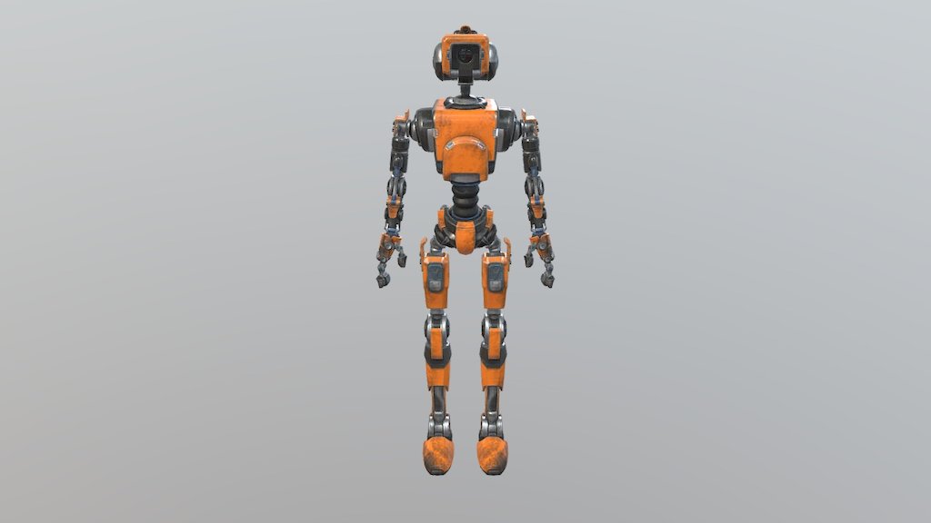 Worker robot - 3D model by kaze (@ijarasiikaze) [4f14444] - Sketchfab