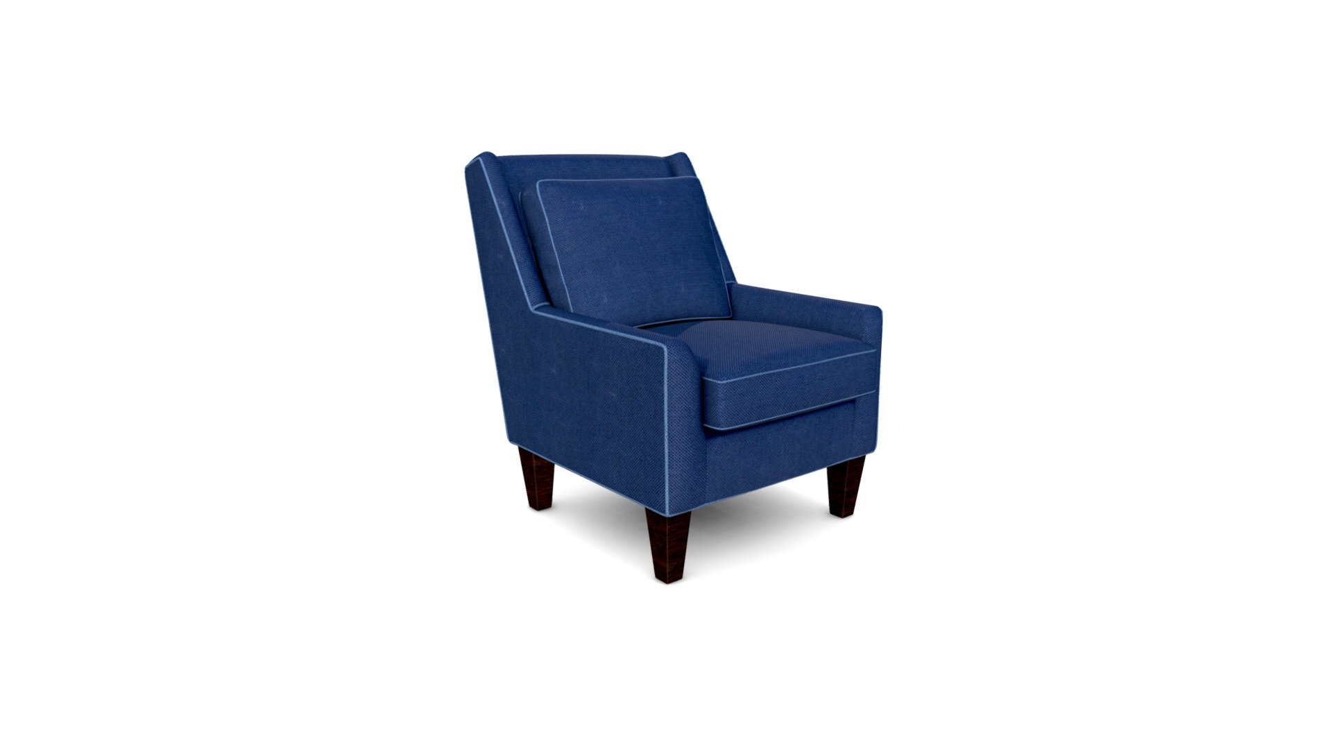 Low Profile Wing Chair - 3D model by George Jakeli (@3djako) [4f16382 ...