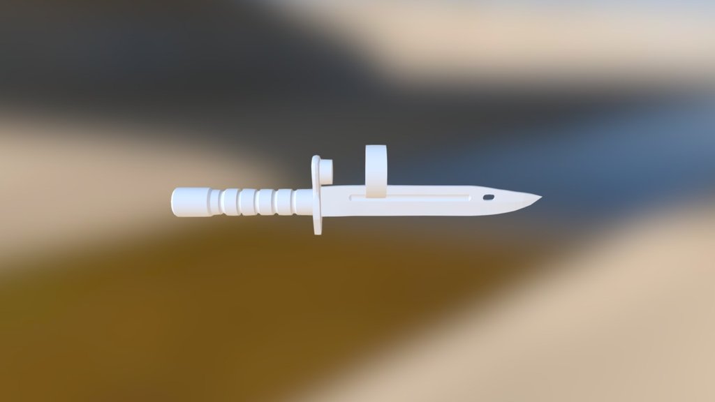 Bayonet - 3D model by That Guy (@thethatguy) [4f1a0e0] - Sketchfab