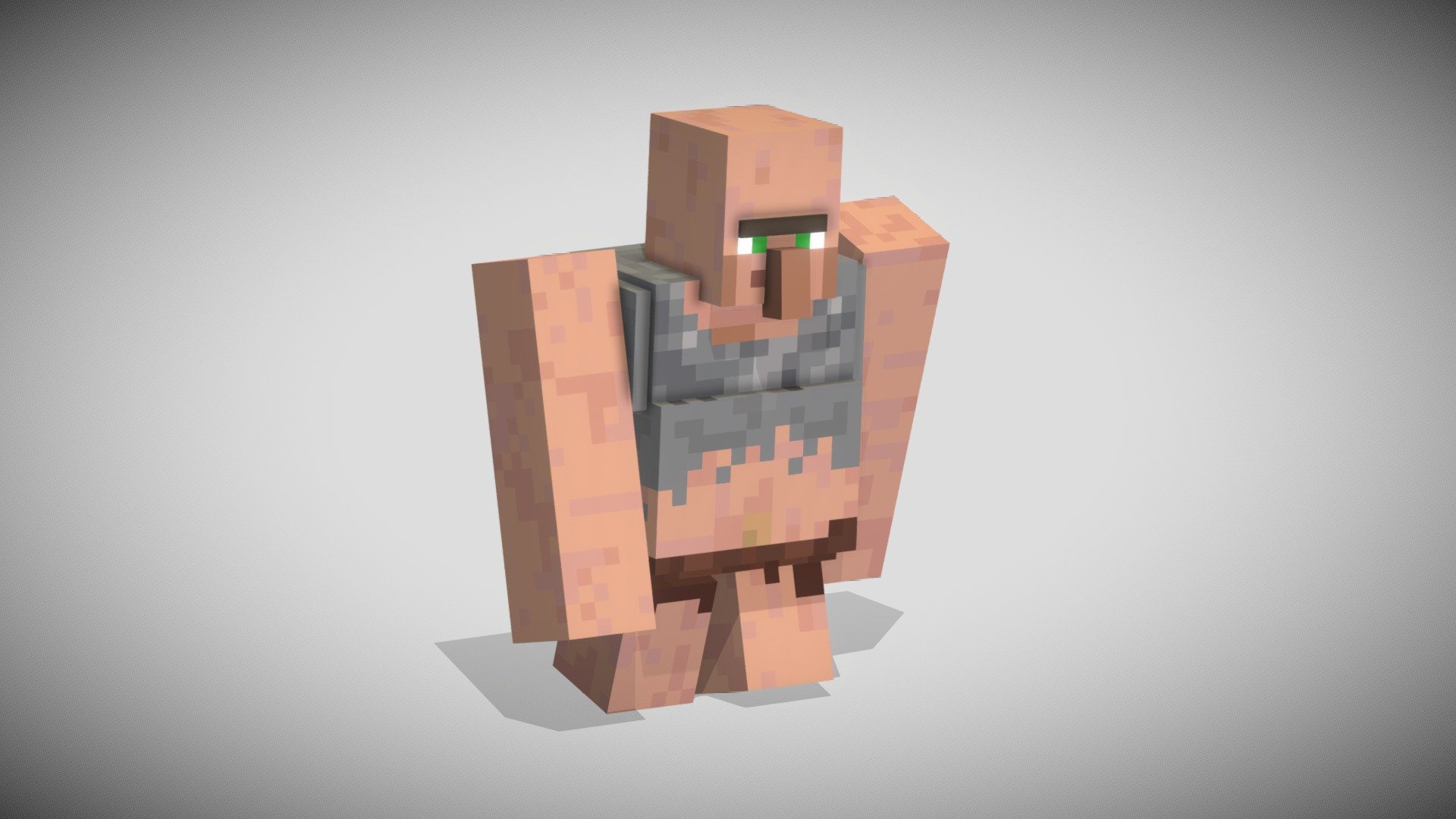 Fat villager - 3D model by scaredcrown [4f1adae] - Sketchfab