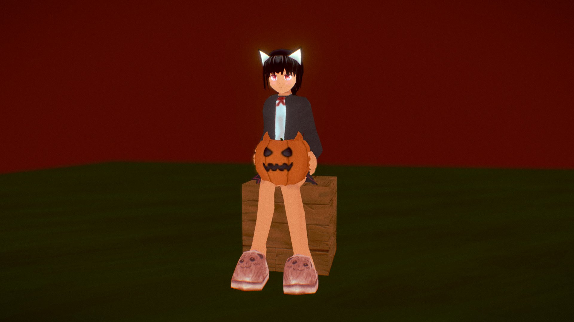 Low Poly Halloween - 3D model by MochiMafu [4f1d64a] - Sketchfab