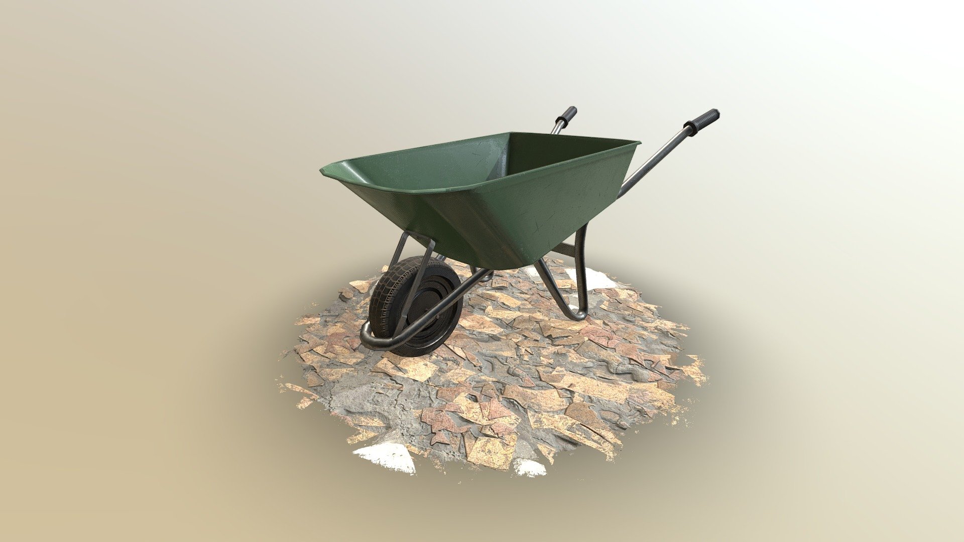 Wheelbarrow - 3D model by Suggo (@SuggoCreations) [4f1df0d] - Sketchfab