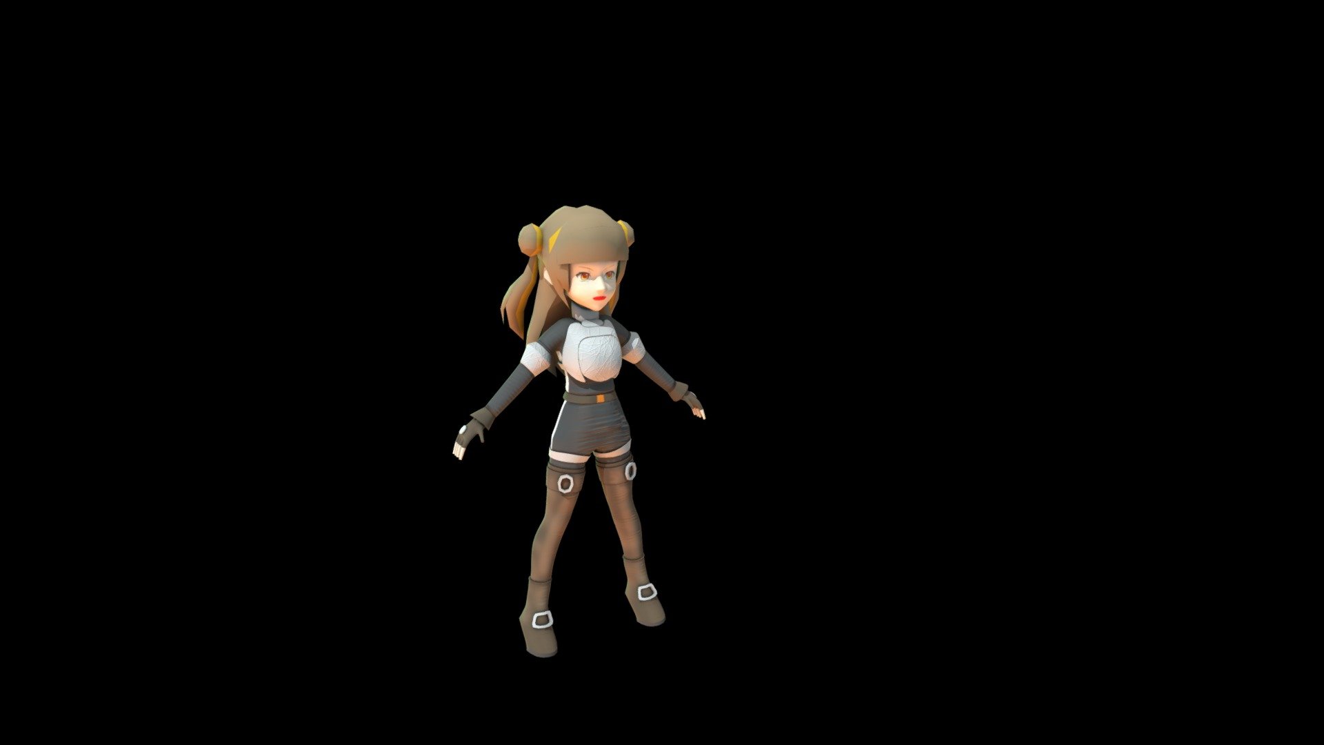 Adventurer girl,anime warrior - 3D model by Razuvanov_G_V ...