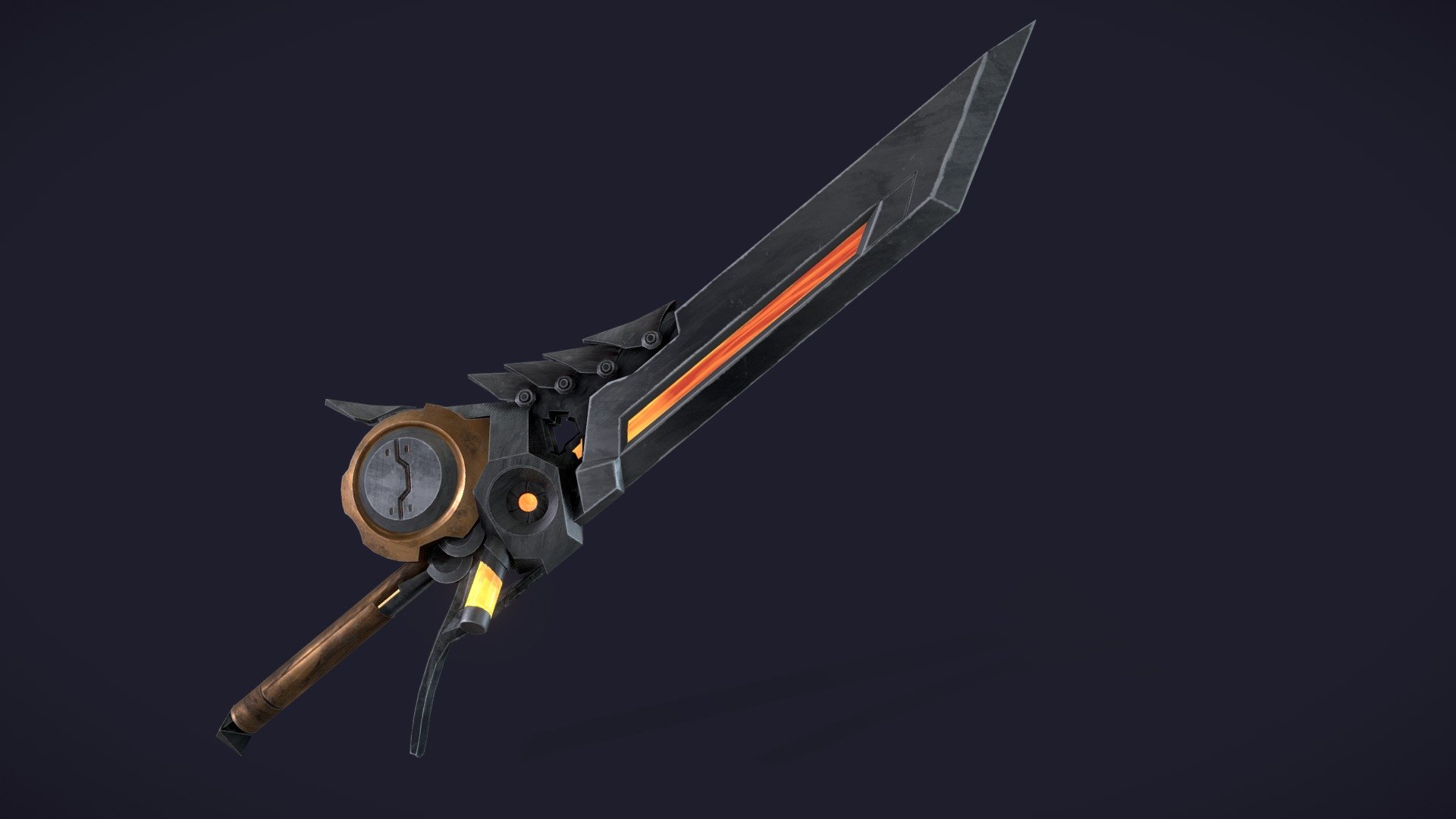 Empowered molten sword. - 3D model by DayronDesmet [4f20c9c] - Sketchfab