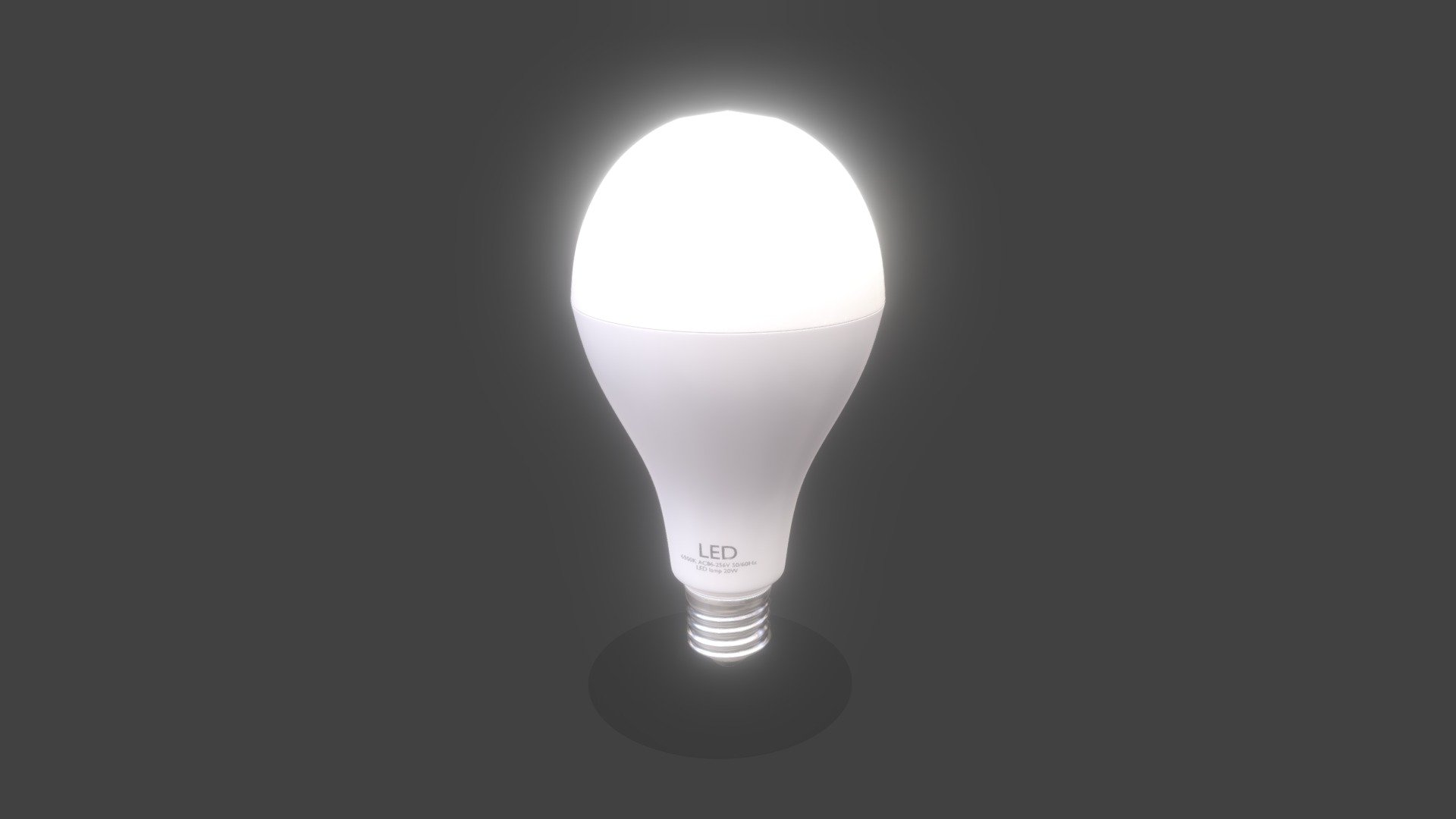LED Lamp - Download Free 3D model by Najeeb Baloch (@Najeebbaloch ...