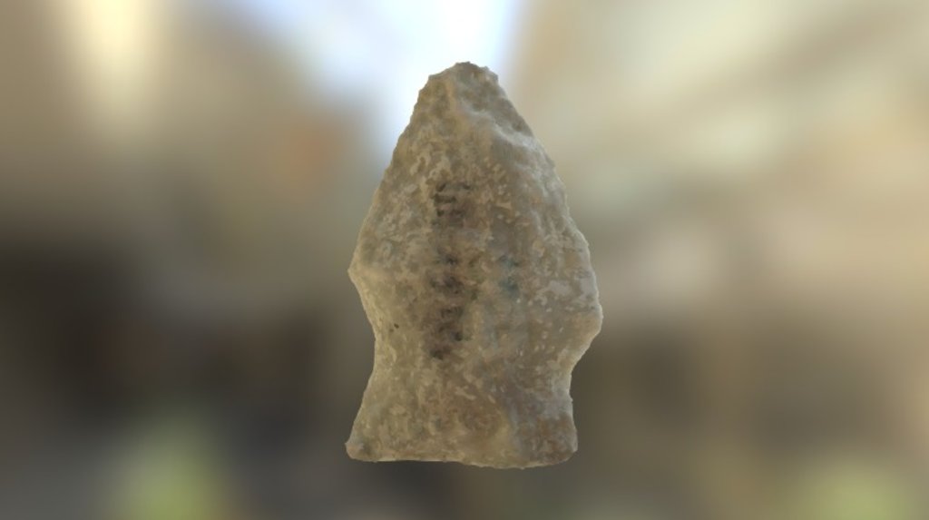 Quartz Stemmed Biface (VCU_3D_77) - Download Free 3D model by Virtual ...