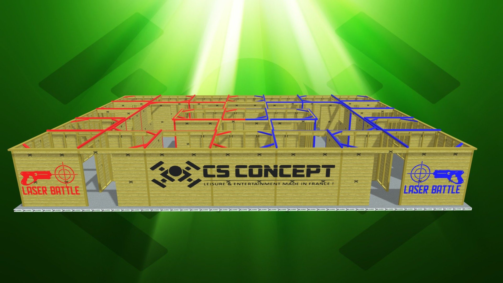 LASER-BATTLE-200 - 3D model by CSCONCEPT [4f226c9] - Sketchfab