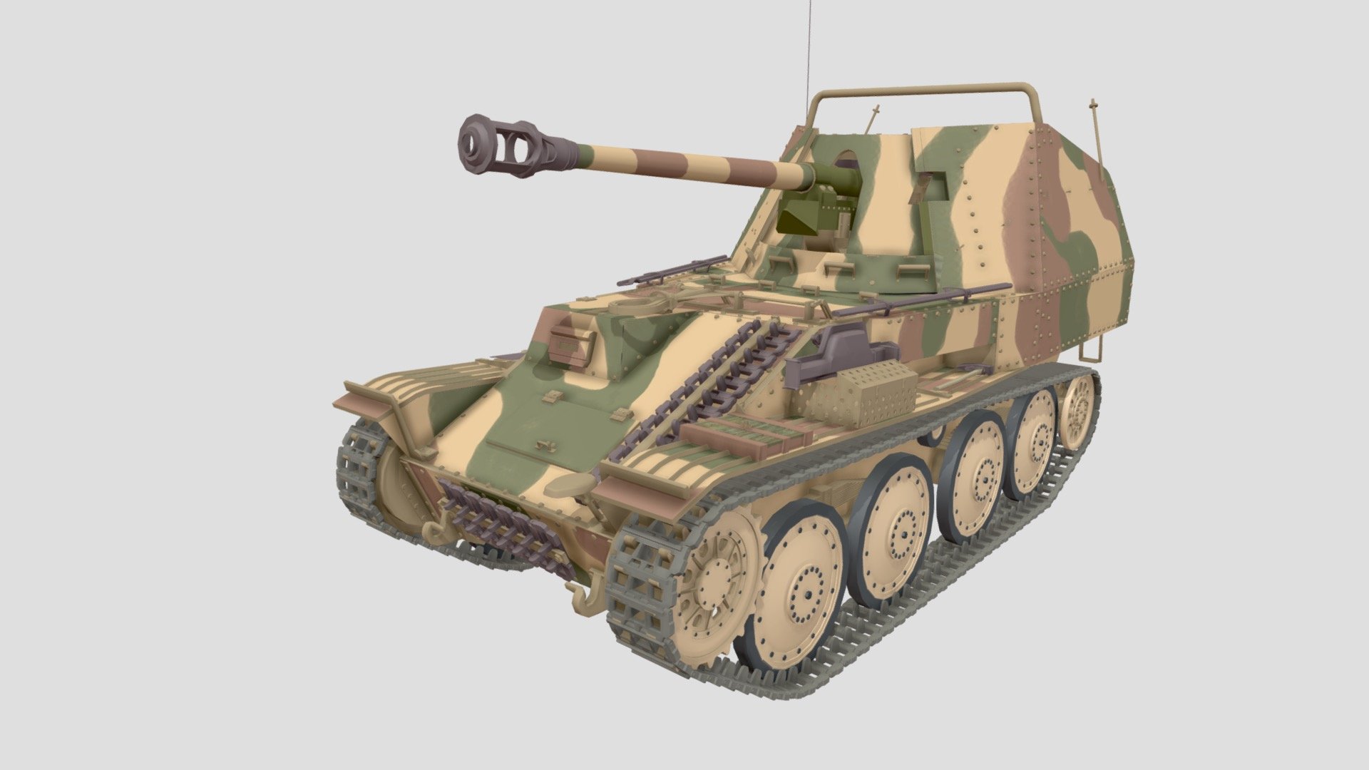 Marder III Ausf.M (Sdkfz138) / Interior - 3D model by Basic Hsu (@Hsu ...