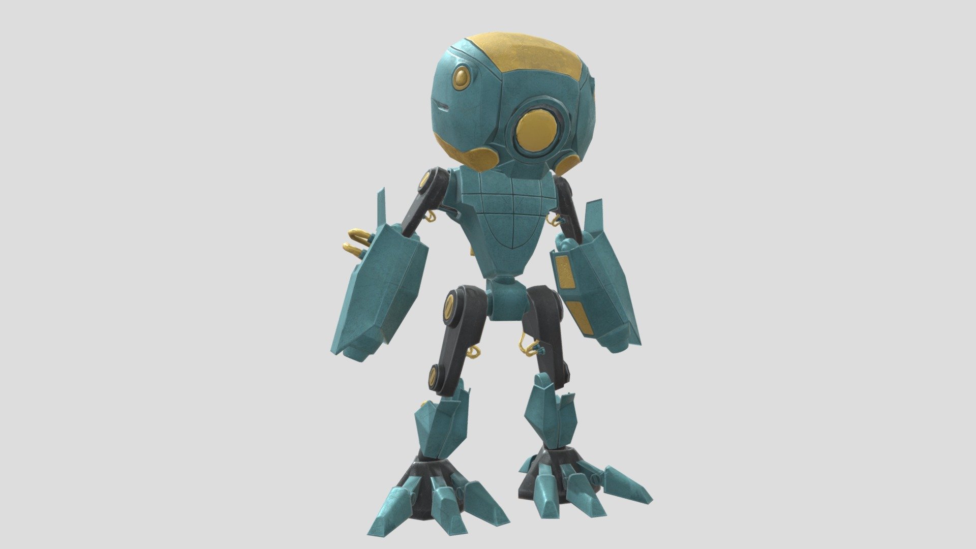 Green Robot - 3D model by Nextlvllab [4f25af9] - Sketchfab
