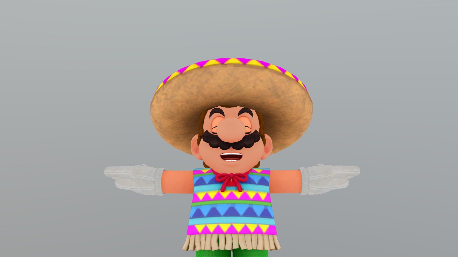 Super Mario Odyssey - Mario Poncho - Download Free 3D model by Jotham ...