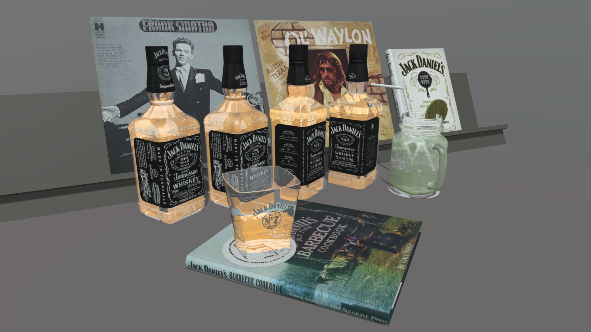 JACK DANIELS COLLECTION - 3D model by Edgar Brito (@e.brito) [4f2829c ...