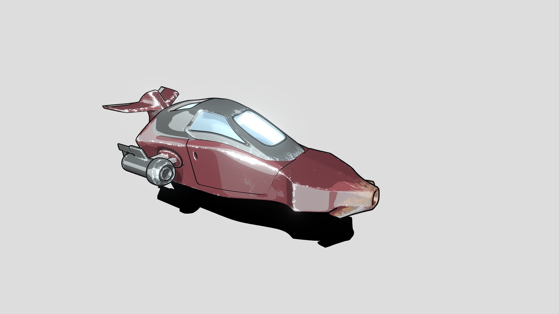 Cel-shaded Ship - Download Free 3D model by Mariano Sturm (@mariano ...