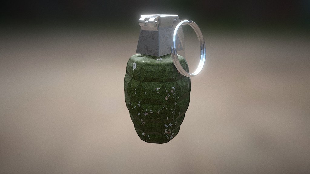 Textured Grenade - 3D model by gazthing [4f29b54] - Sketchfab