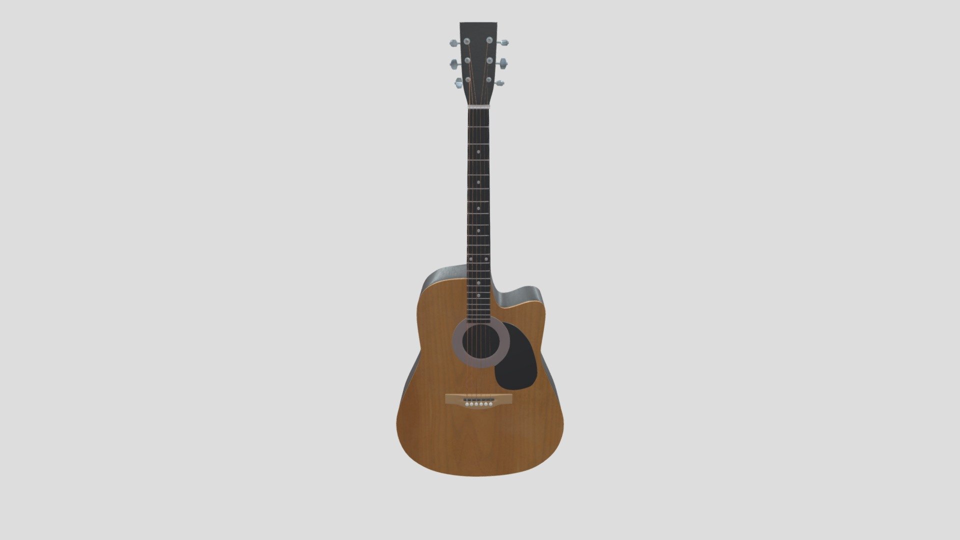 Accoustic guitar - 3D model by art_trooper2 [4f2a4aa] - Sketchfab