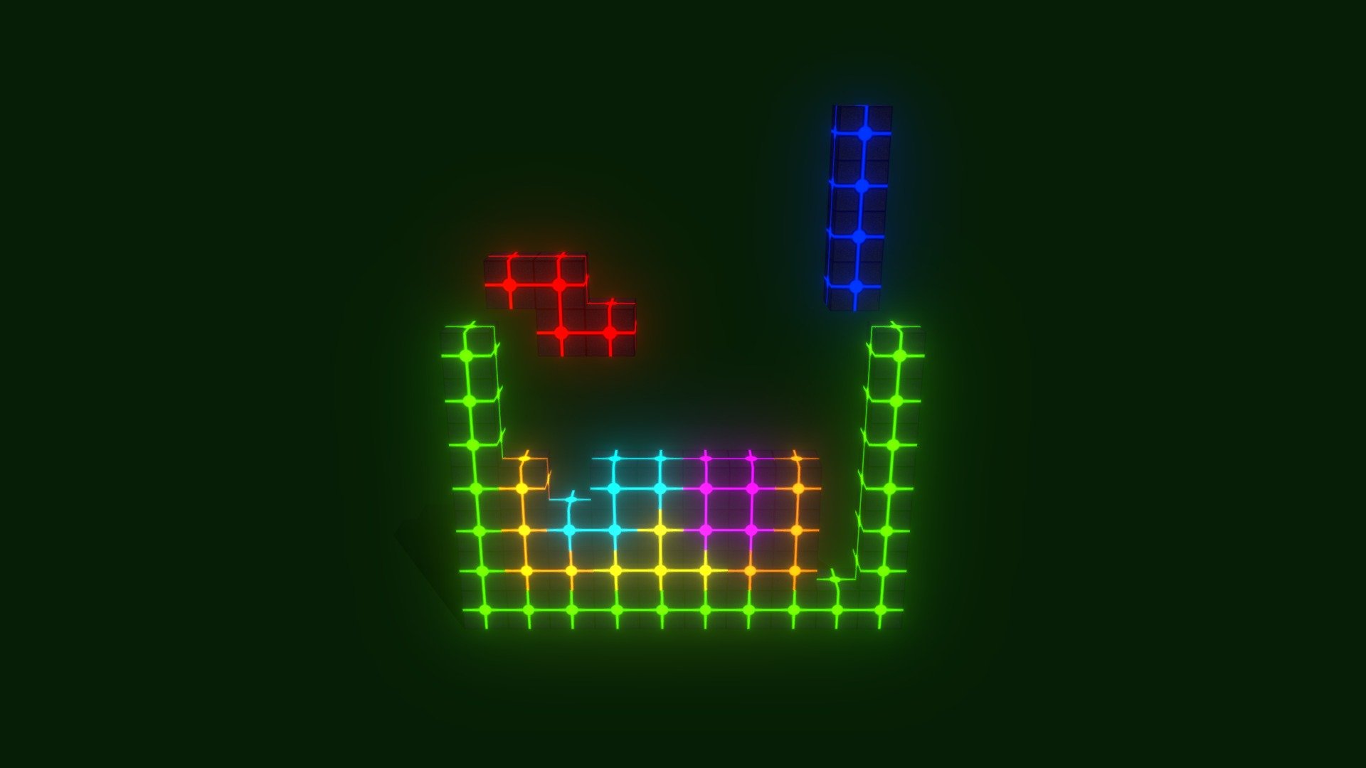 Tetris Animation - 3D model by 1zzyodst [4f2ad08] - Sketchfab