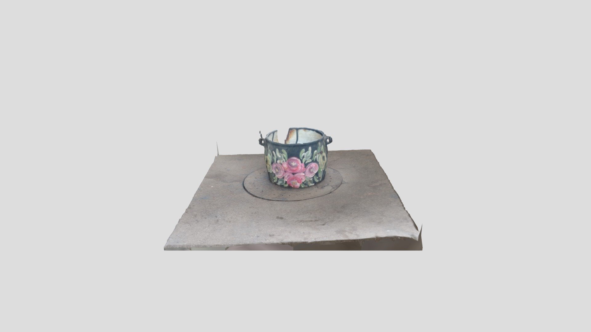 Olla rota - 3D model by basandbetalt [4f2b085] - Sketchfab