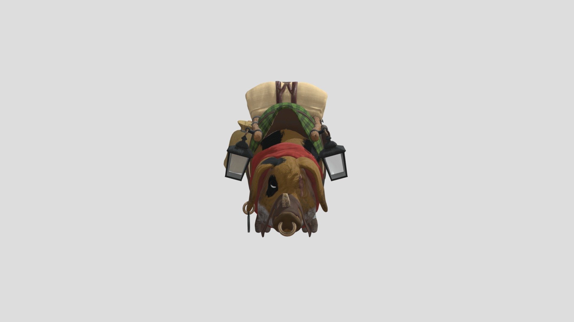 Fantasy Pig Mount - 3D model by Gabriel Danescu (@GabrielDaniel ...