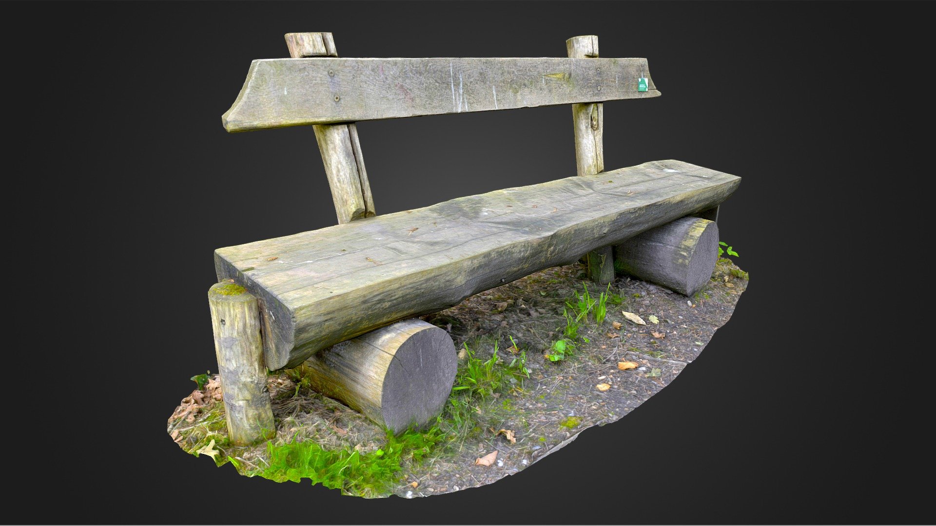 High Quality Natural Log Bench - Ursel Forest - Buy Royalty Free 3D ...