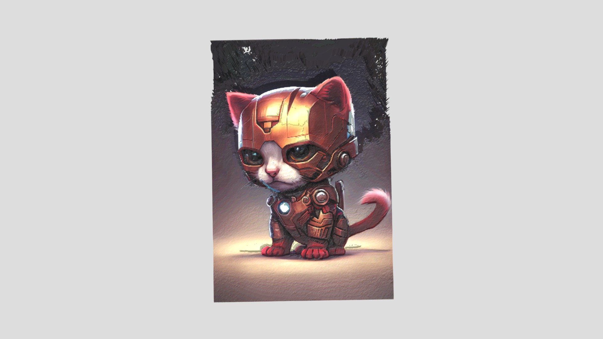 Iron Man Chibi Cat 3d model - Download Free 3D model by artnorms ...