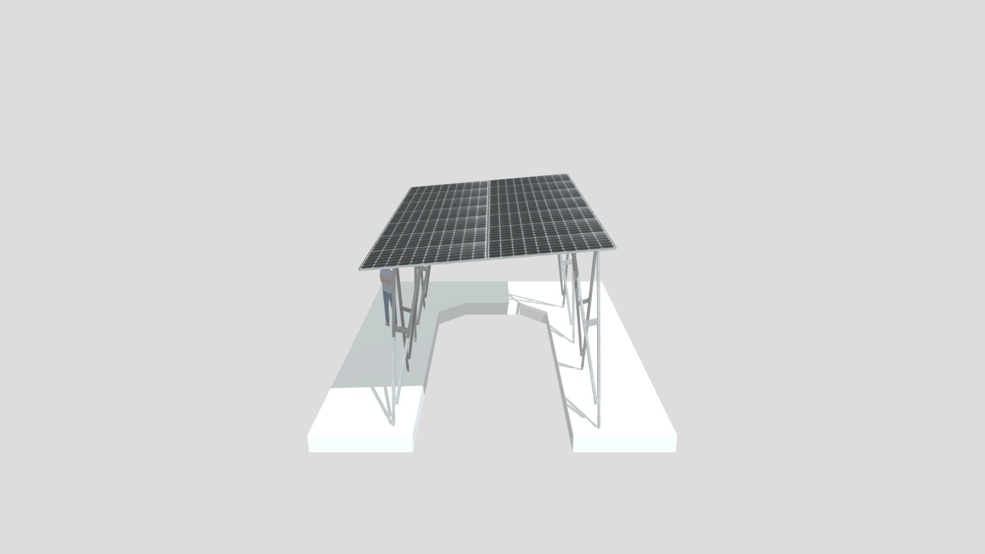 Dock Solar Canopy - 3D model by BKSolarCanopy [4f2d71d] - Sketchfab