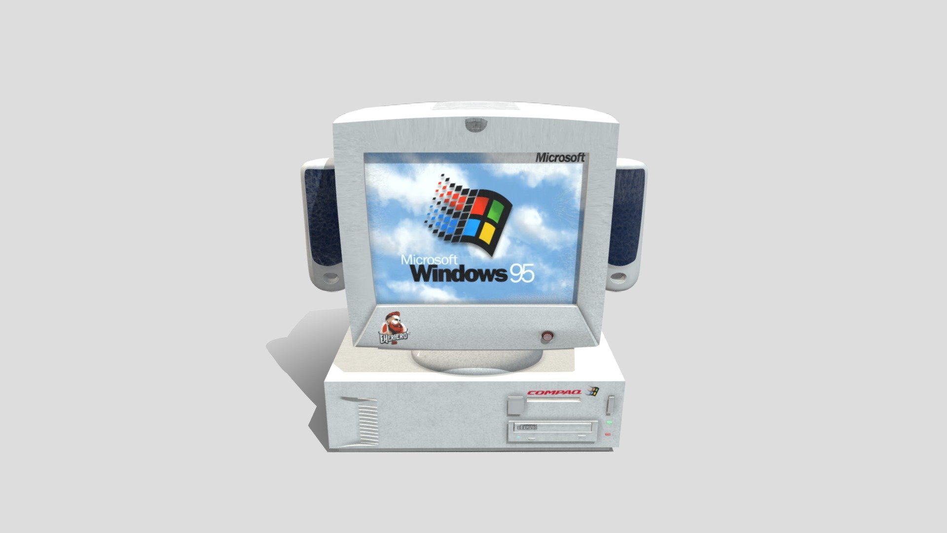 Old PC Compaq - 3D model by TrovatoAriel [4f2e503] - Sketchfab