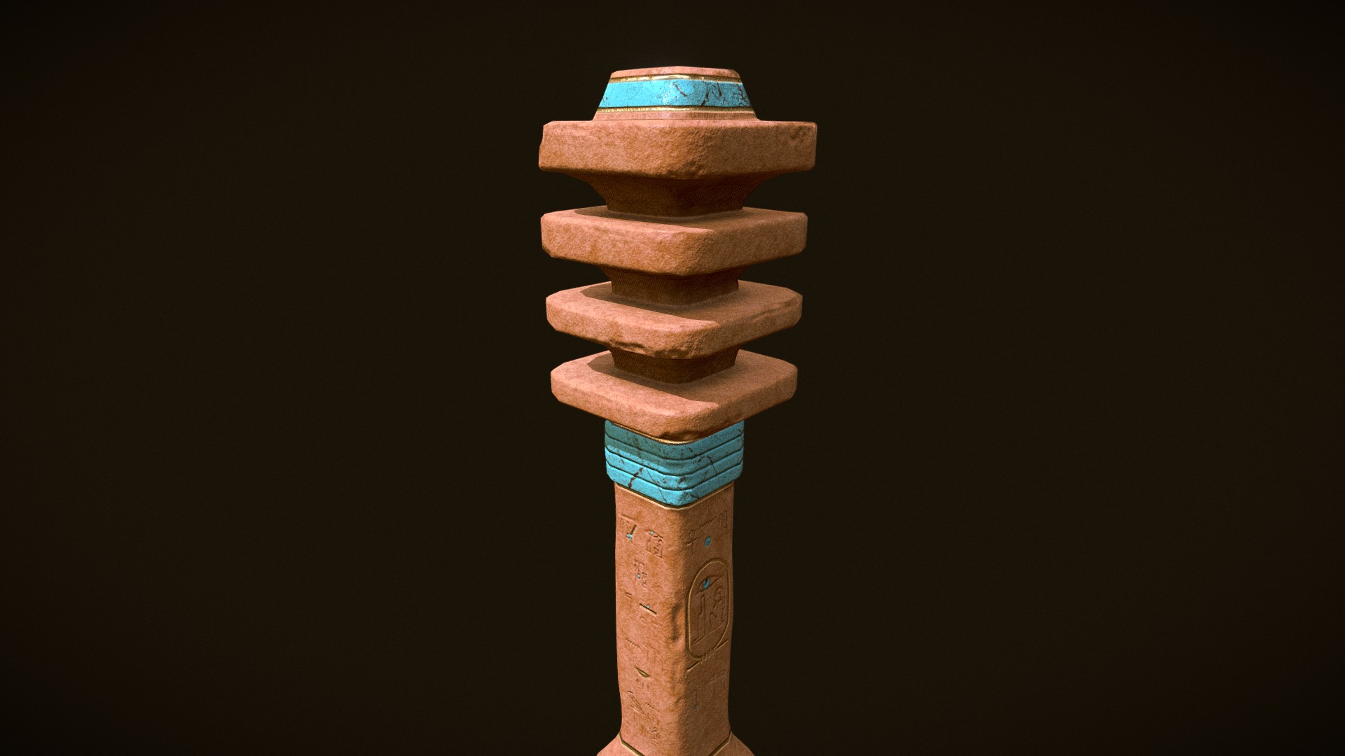 Egyptian Djed Pillar - 3D model by Gerard Mirabelli (@GMAnubis ...