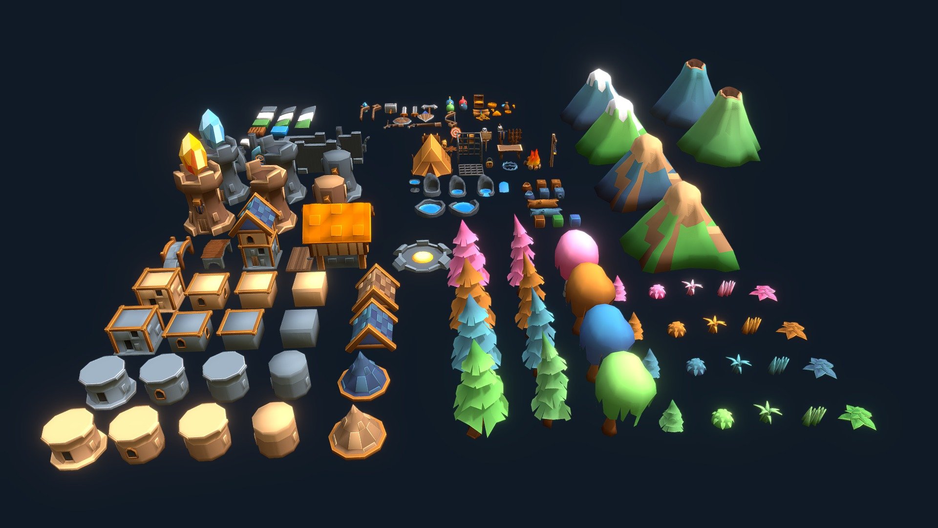 Low poly game pack - Buy Royalty Free 3D model by GruntWorks [4f30a8e ...