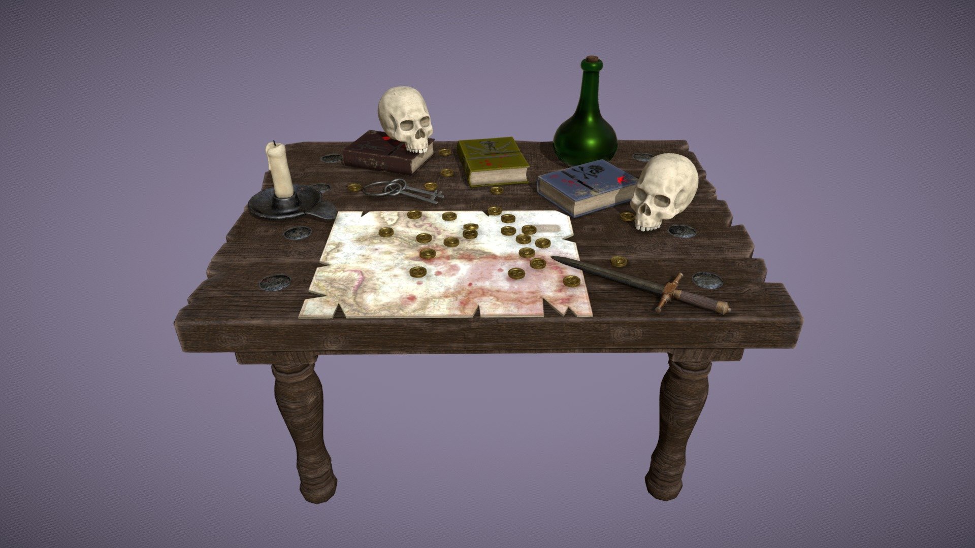 Pirate Table - 3D model by alton Rice (@altonrice) [4f30ecc] - Sketchfab