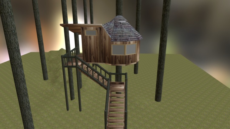 treehouse1 - 3D model by luigitabarca [4f31c05] - Sketchfab