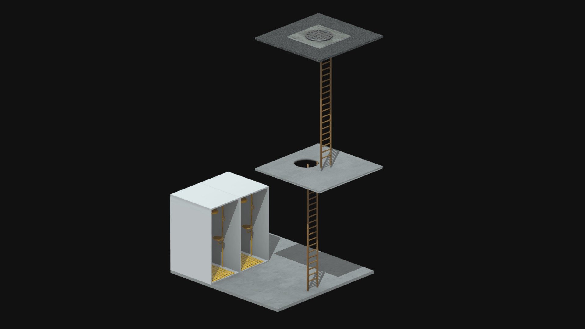 Bunker Entrance - 3D model by Kairro [4f31ea5] - Sketchfab