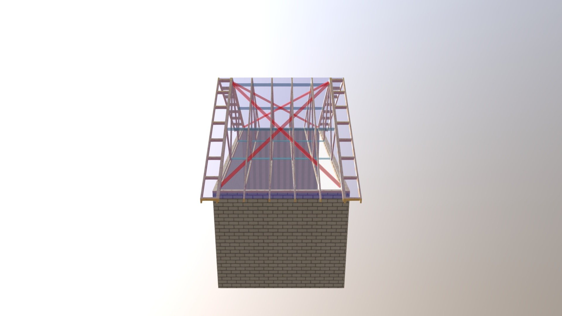 P10963H, Single garage, gable side - 3D model by valb [4f32520] - Sketchfab