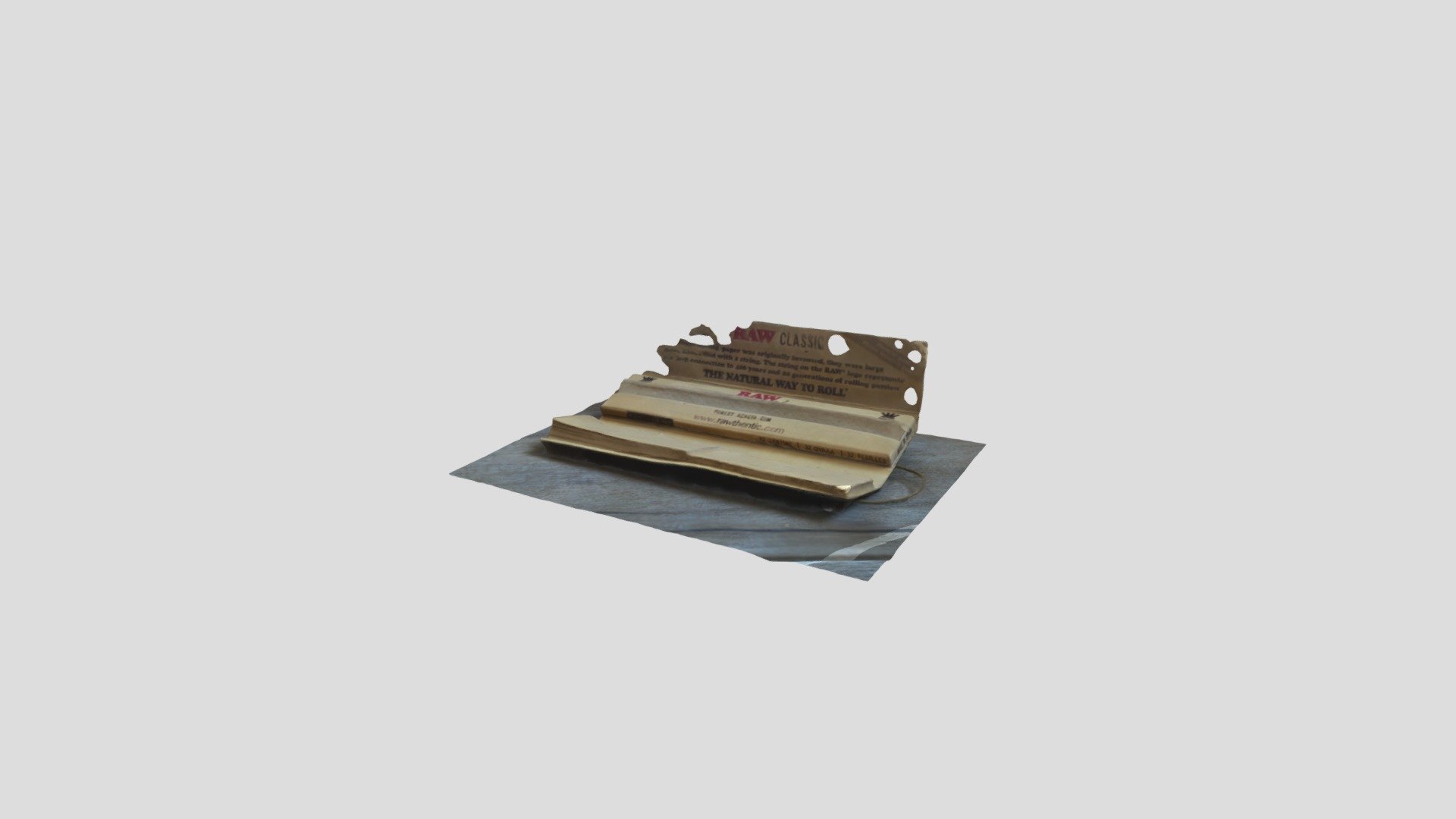 Decaying raw rizla - 3D model by Nick1501 [4f3263f] - Sketchfab
