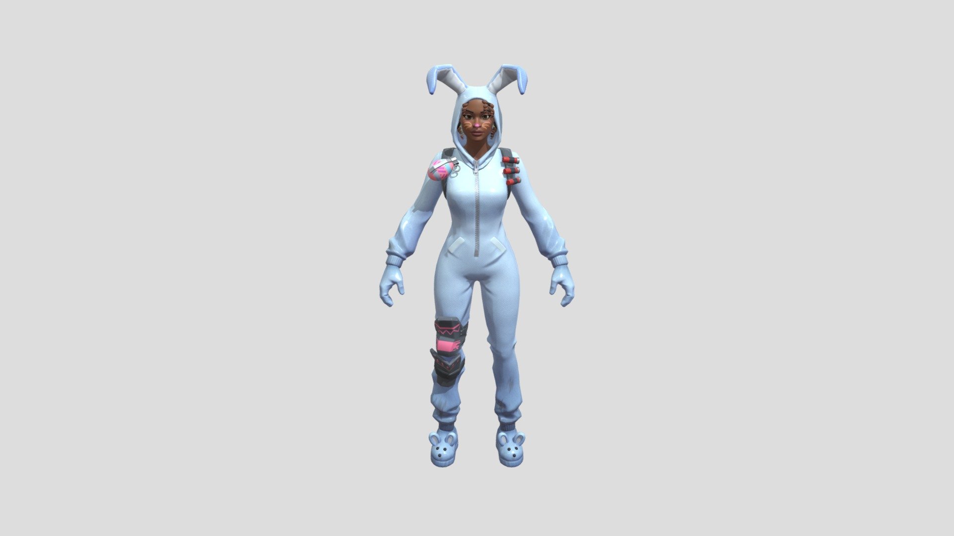 Bunny Brawler - Download Free 3D model by TheSitthikorn [4f33a26 ...