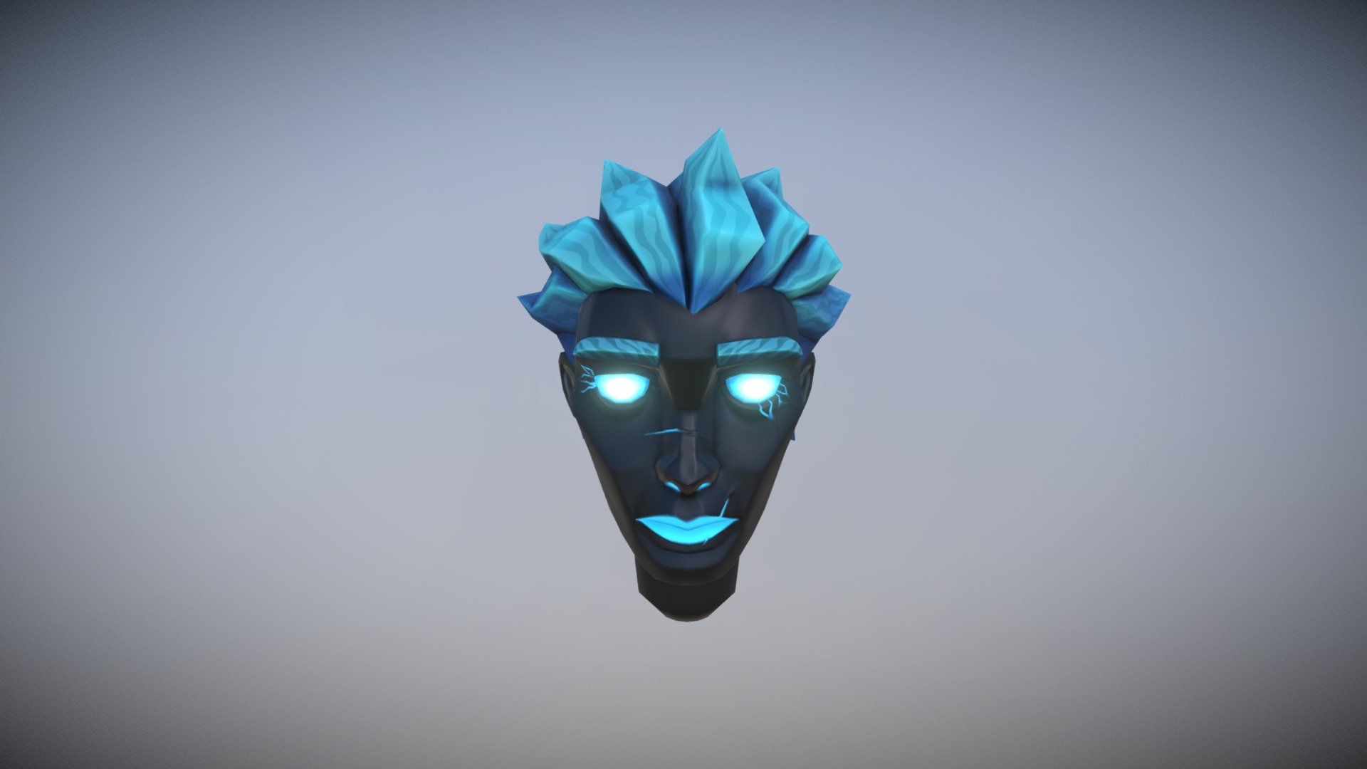 Female Head - Dark Frozen - 3D model by ibealia [4f343e8] - Sketchfab
