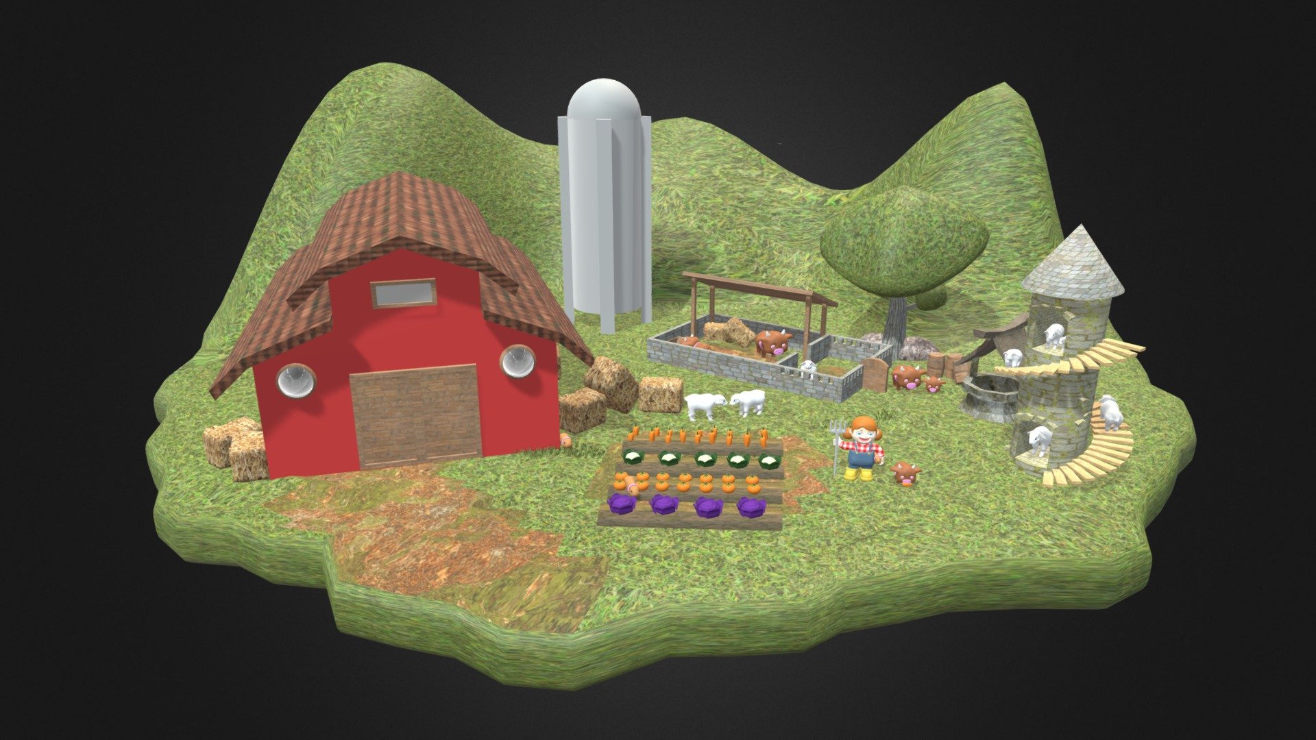 Final_farm_KFR - 3D model by Chatchai.Prongphun [4f34f76] - Sketchfab