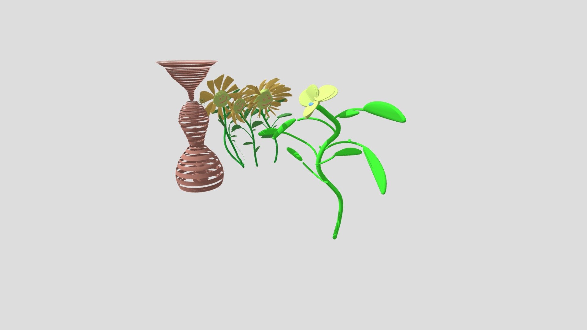 Rob's Flowers - 3D model by artsubstrat [4f353fa] - Sketchfab