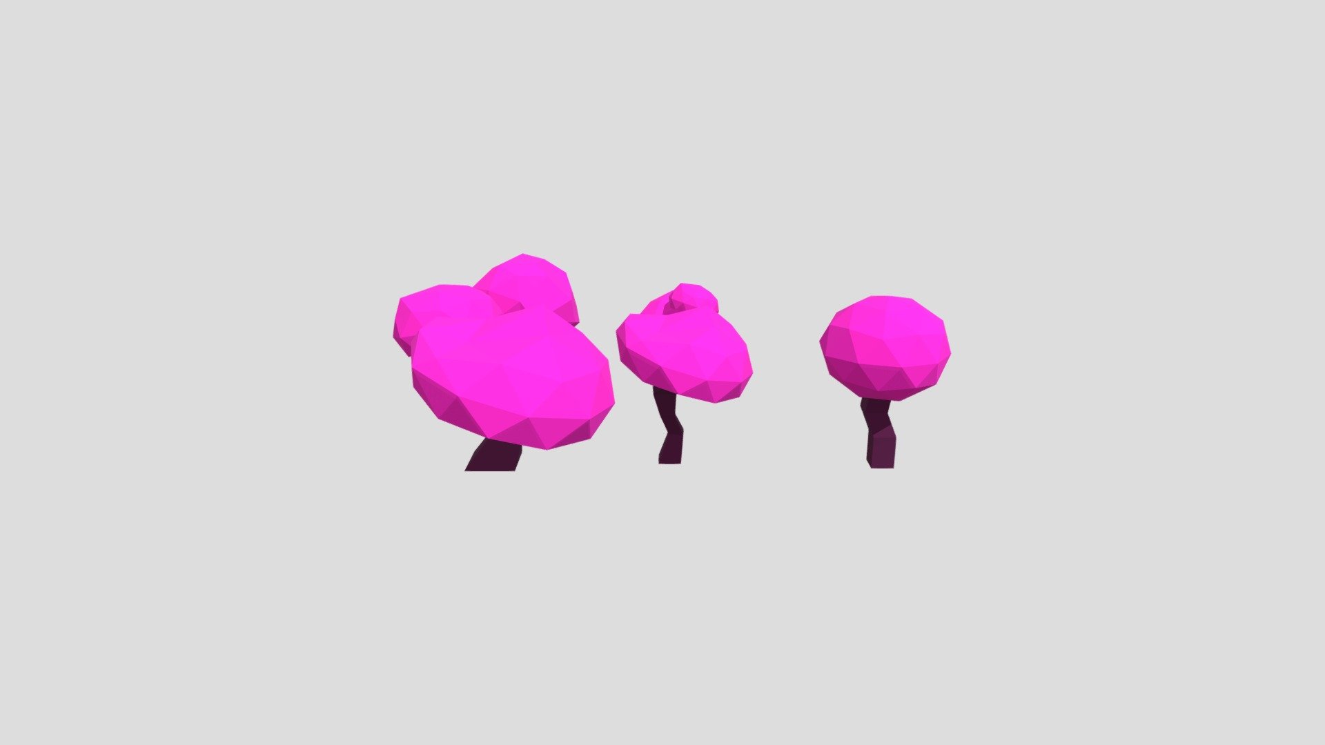 Low poly cherry trees - Download Free 3D model by aonia [4f35600] - Sketchfab