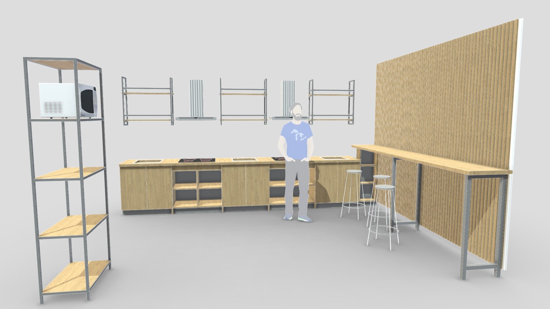 Small_kitchen1 - 3D model by RUKAMY [4f35f06] - Sketchfab