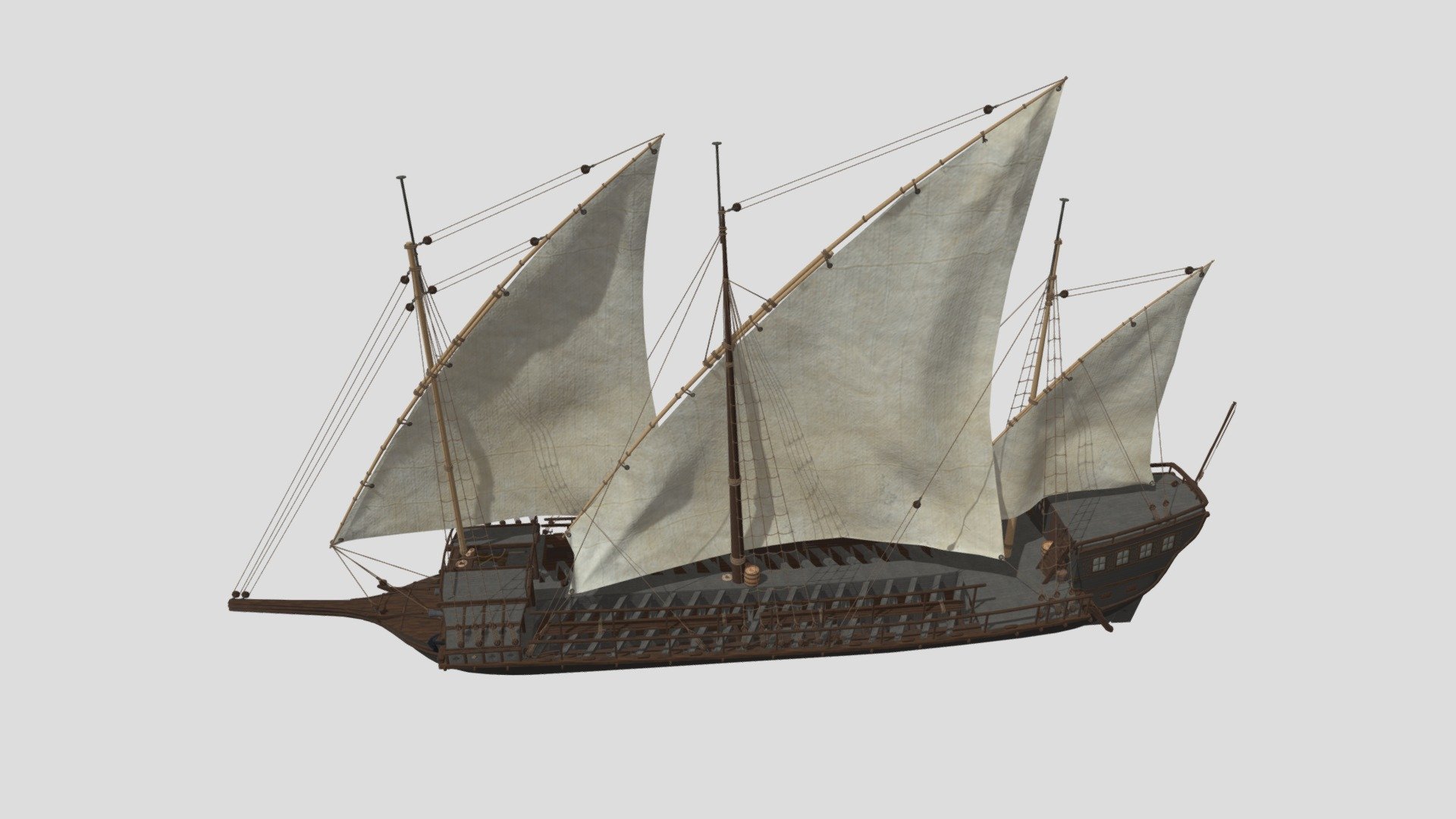 Russian 22-bank Baltic galley - Download Free 3D model by Museovirasto ...