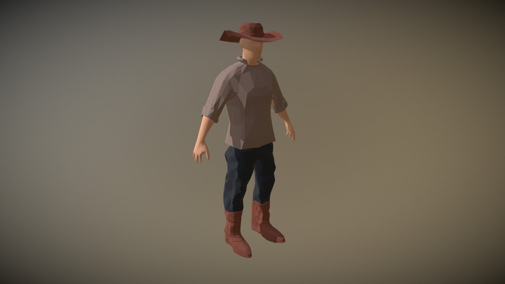 Cowboy - 3D model by chriscobley [4f3a725] - Sketchfab
