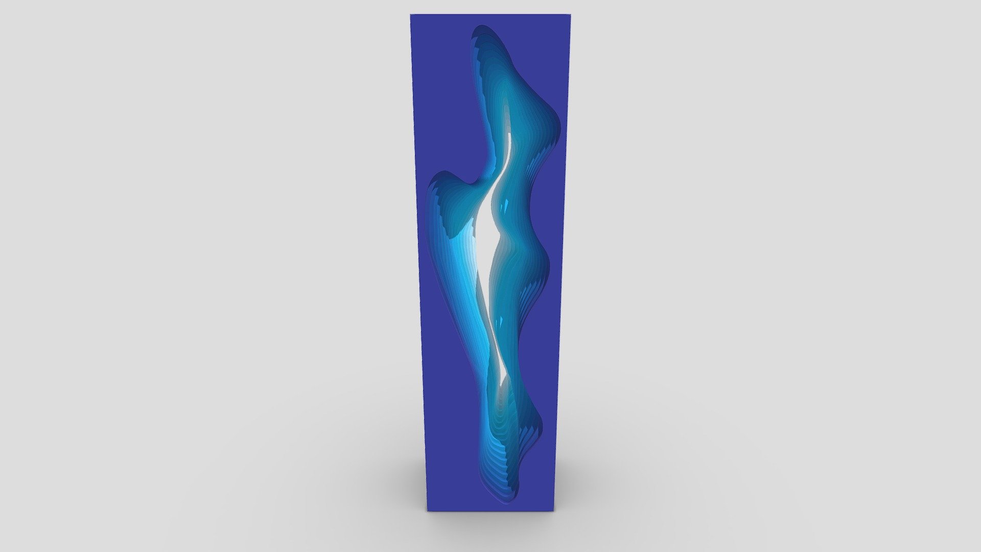 Blue Art - 3D model by asaggay [4f3af85] - Sketchfab