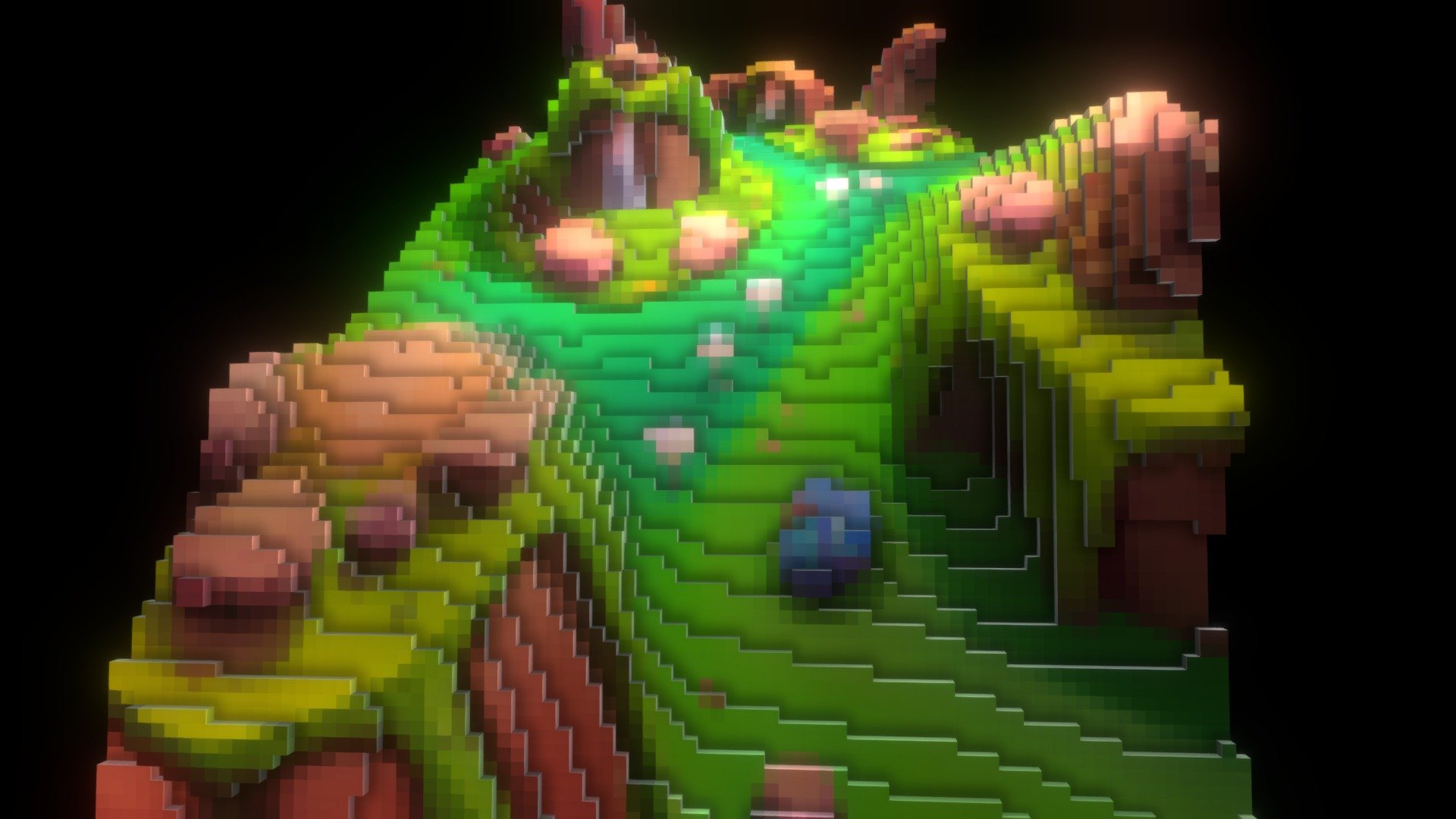 voxel kid - Download Free 3D model by klrxyz [4f3d583] - Sketchfab