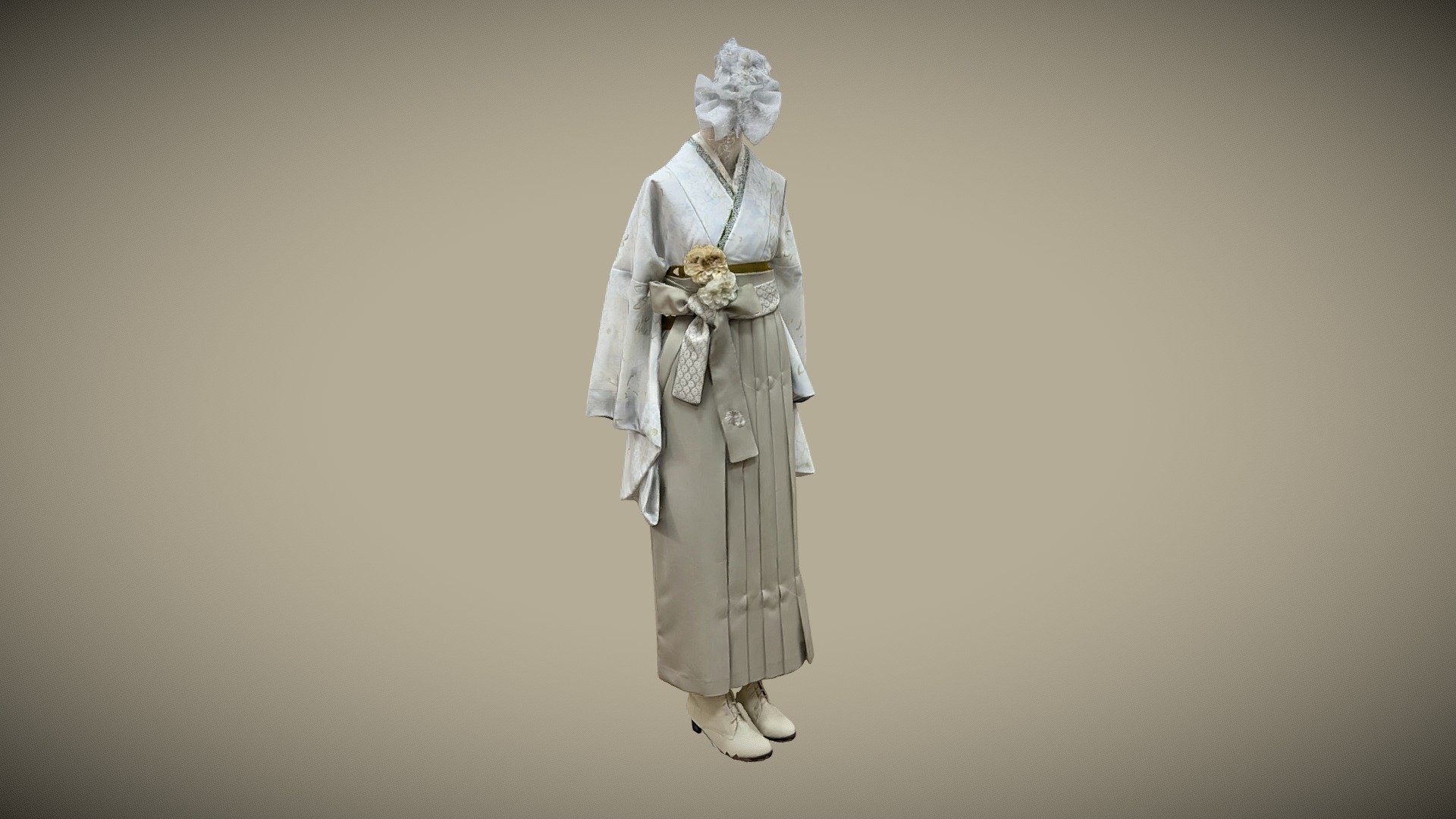 Woman Hakama Beige Low Poly scanned with Luma - 3D model by Koto3D ...