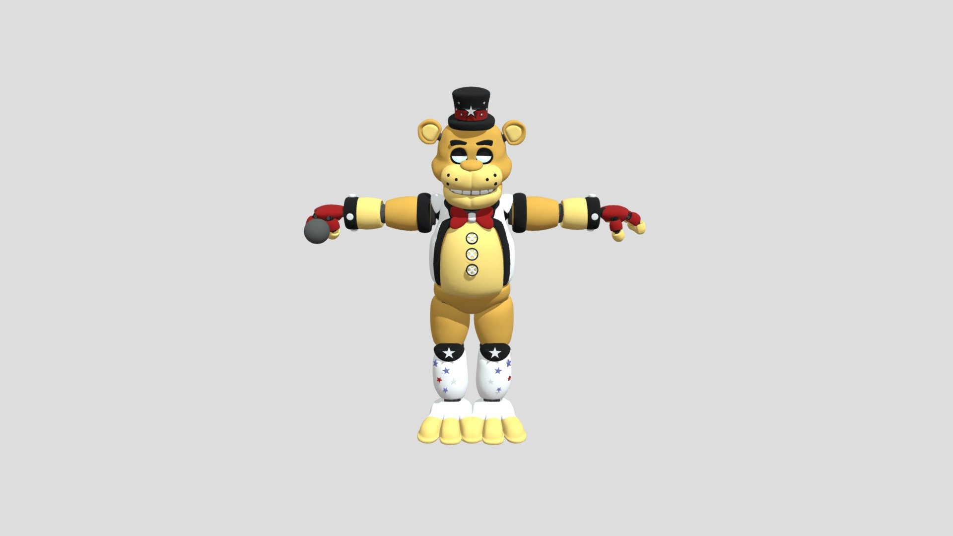 Freddystar1 - 3D model by CausalBystander (@CausalBystander1) [4f3fac0 ...
