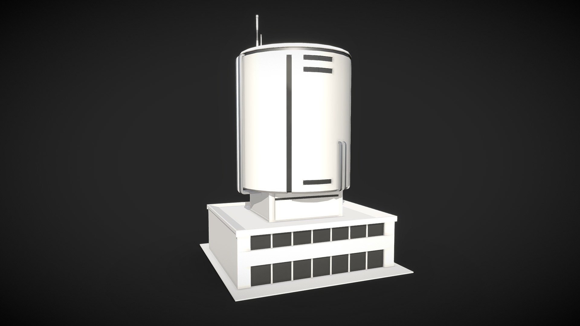 Industrial Building 03 - Small Silo Factory - Buy Royalty Free 3D model ...