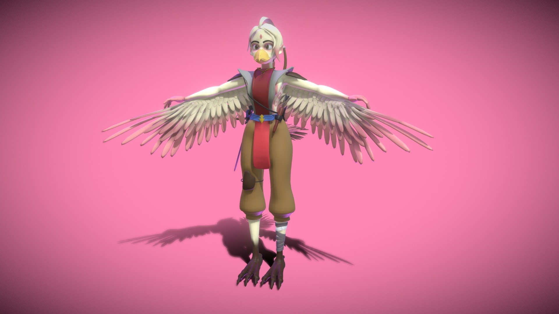bird character female - Download Free 3D model by Rached.Abdelkhalek ...